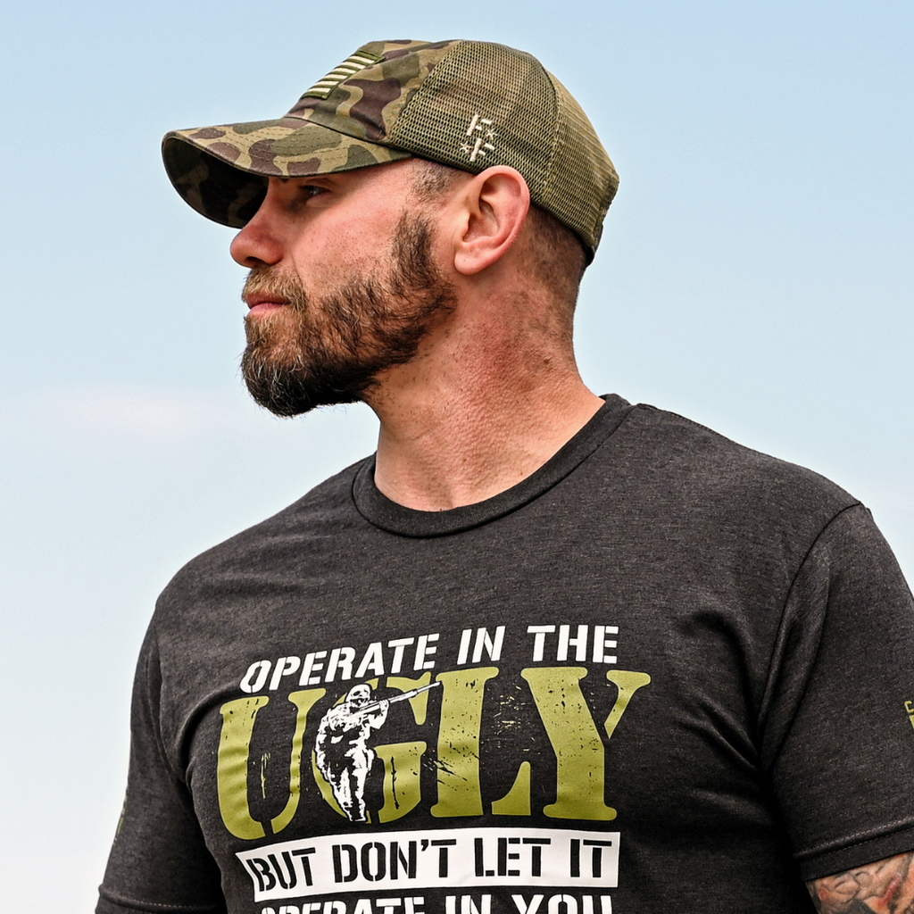 Vintage Frog Skin Camo American Flag Range Hat – Brock Black Customs