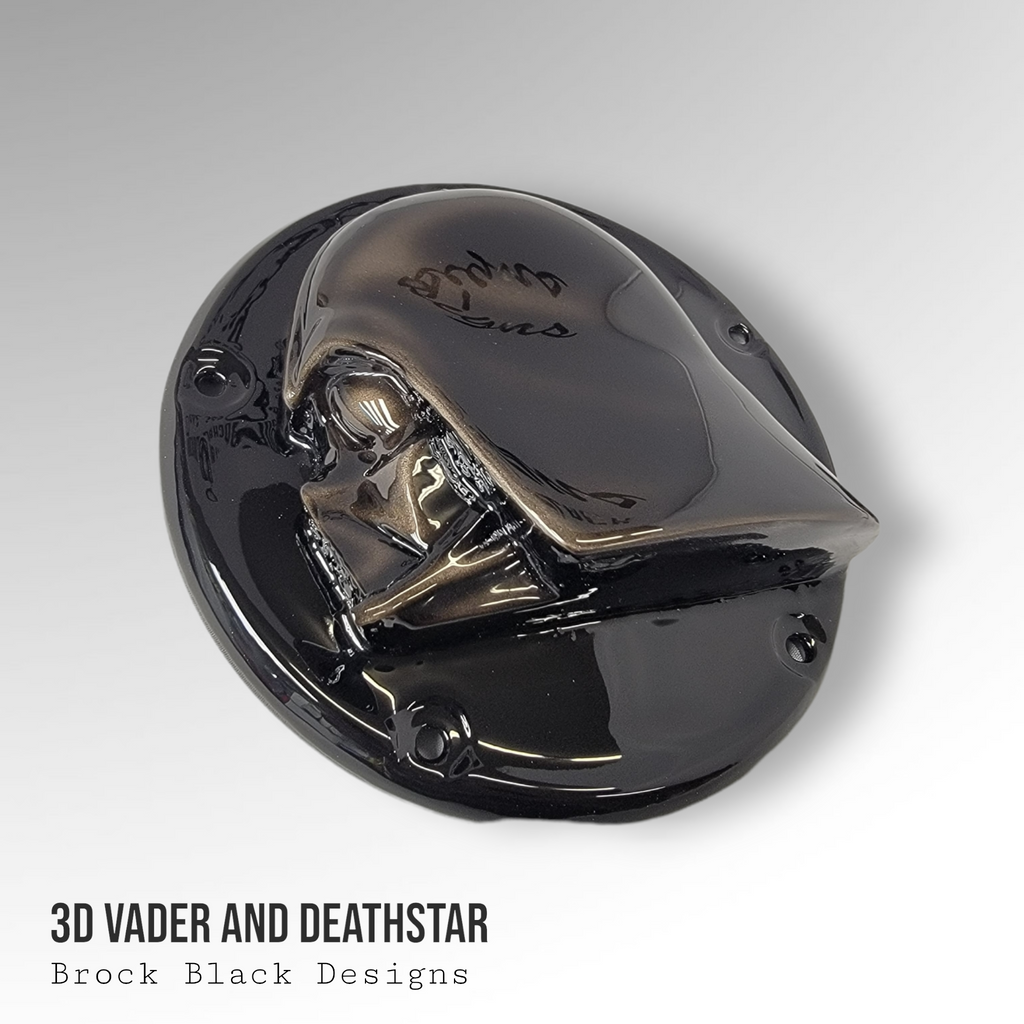 Darth Vader derby cover – Brock Black Customs