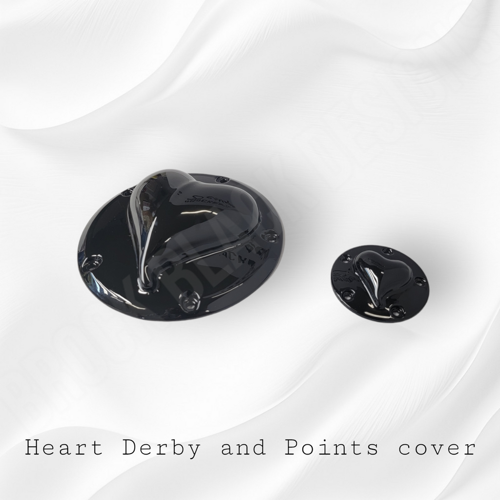 Heart Derby cover and points – Brock Black Customs