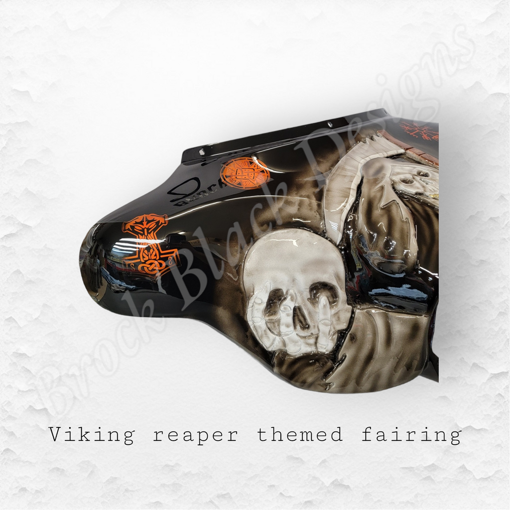 Grim Reaper Viking themed fairing – Brock Black Customs