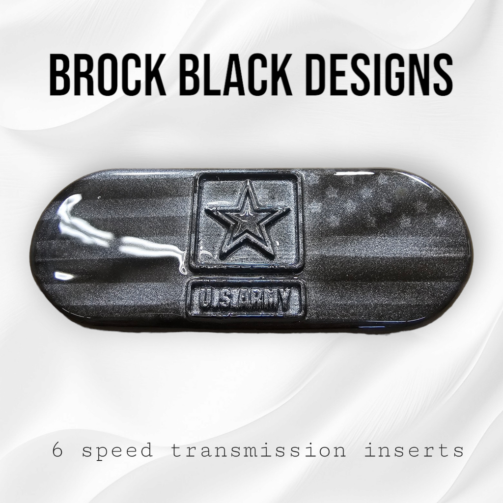 Transmission insert 3D US Army – Brock Black Customs