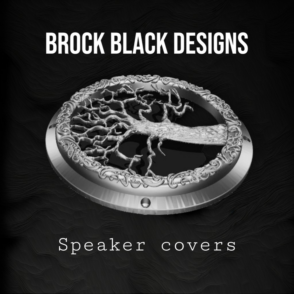 A set of bag 3D tree of life theme speakers grill covers – Brock Black ...