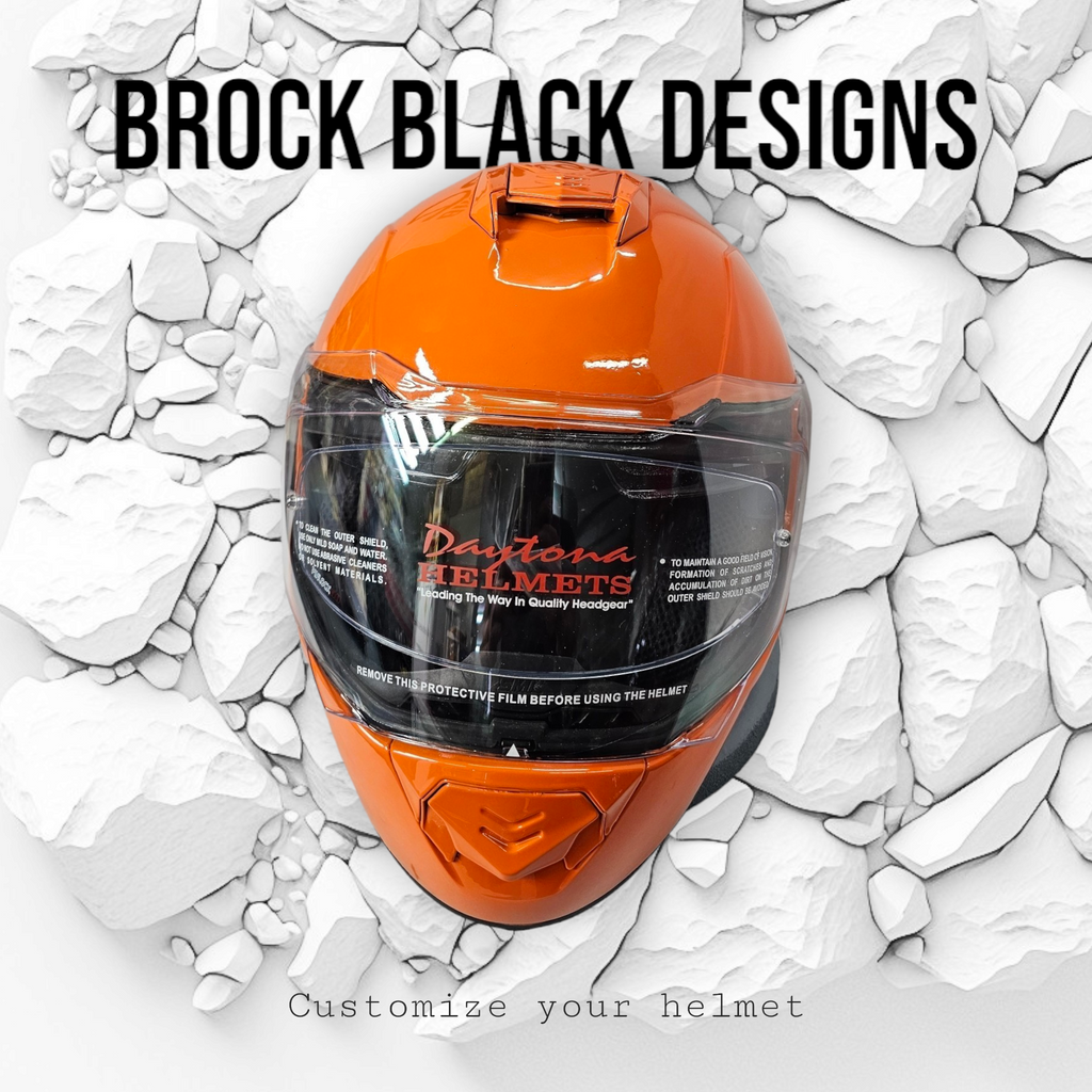3D skull and crossbones helmet – Brock Black Customs