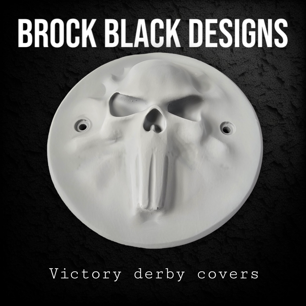 PUNISHER SKULL Victory/INDIAN primary Cover – Brock Black Customs