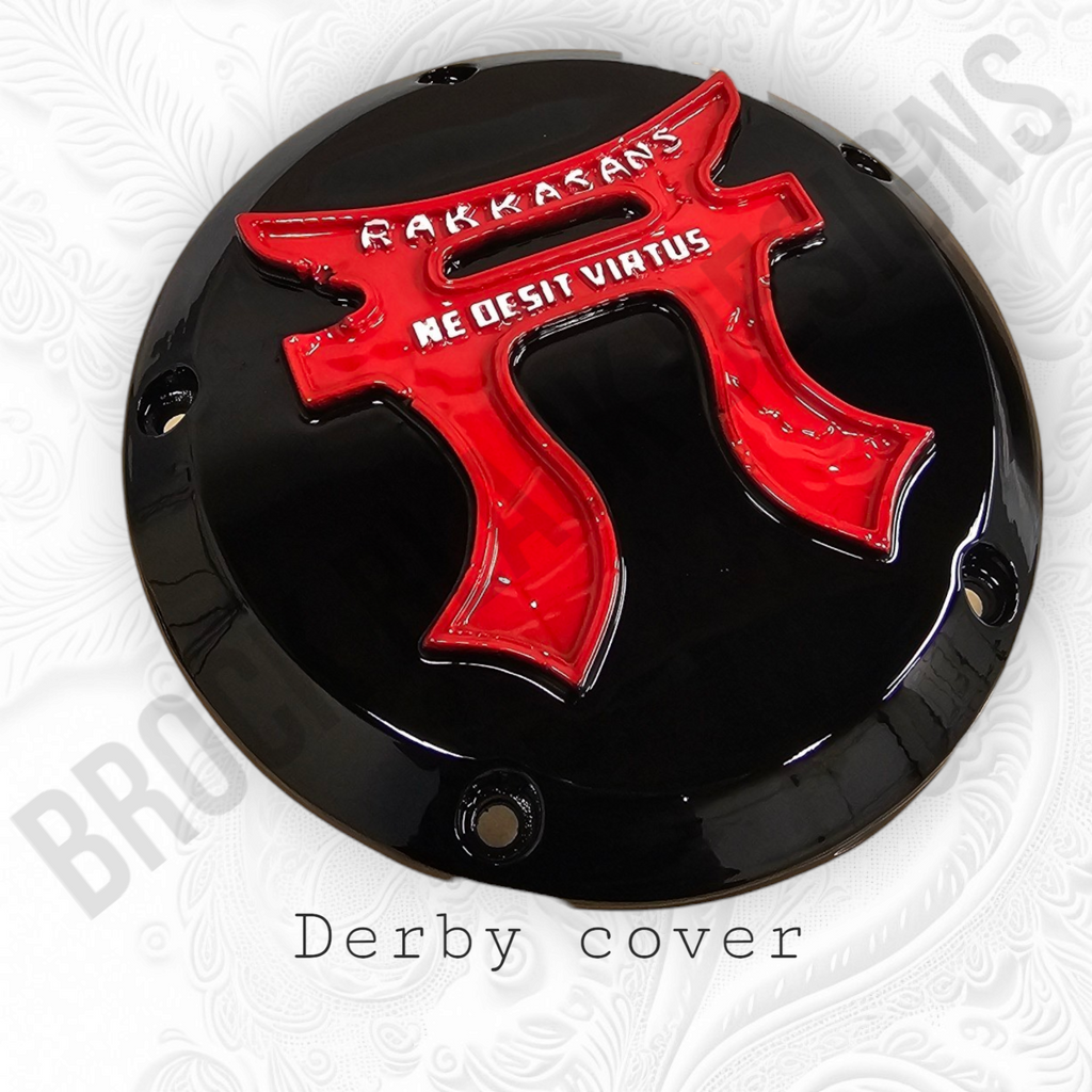 Rakkasan themed derby cover – Brock Black Customs