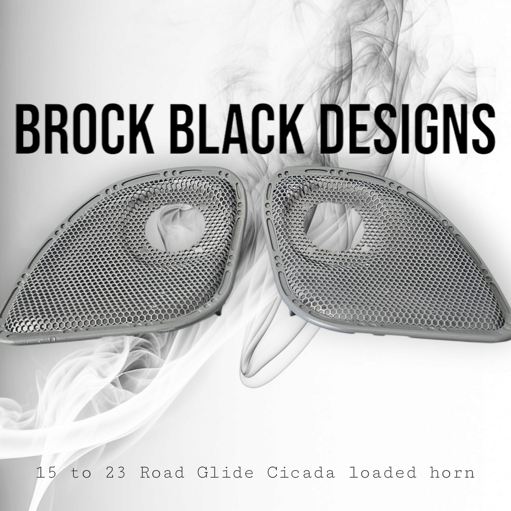 98 to 23 Road Glide with Cicada horn speakers grill covers set – Brock ...