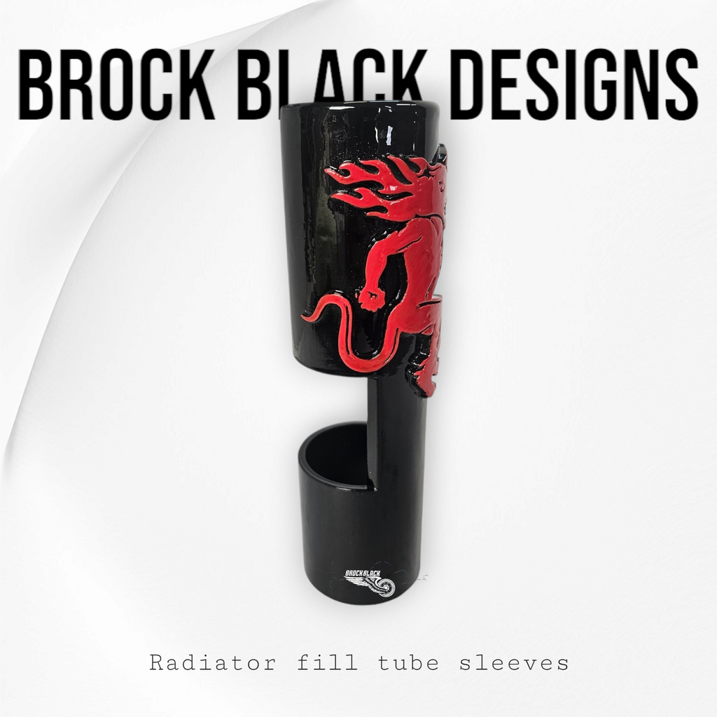23.5 + radiator fill tube Fireball sleeve – Brock Black Customs