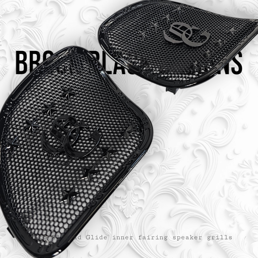 98 to 24 OG speakers grill covers set – Brock Black Customs