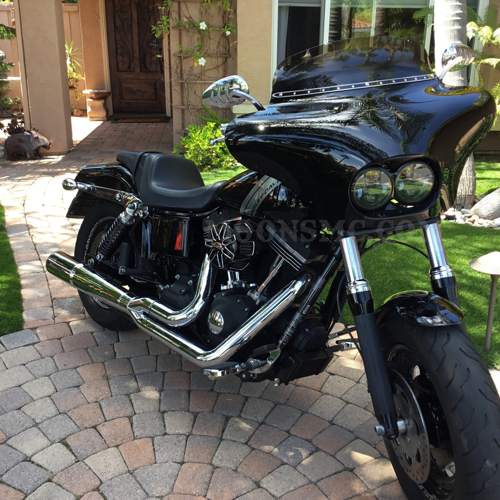 Fat Bob FXDF MOONSMC® Moonmaker Headlights – Brock Black Customs