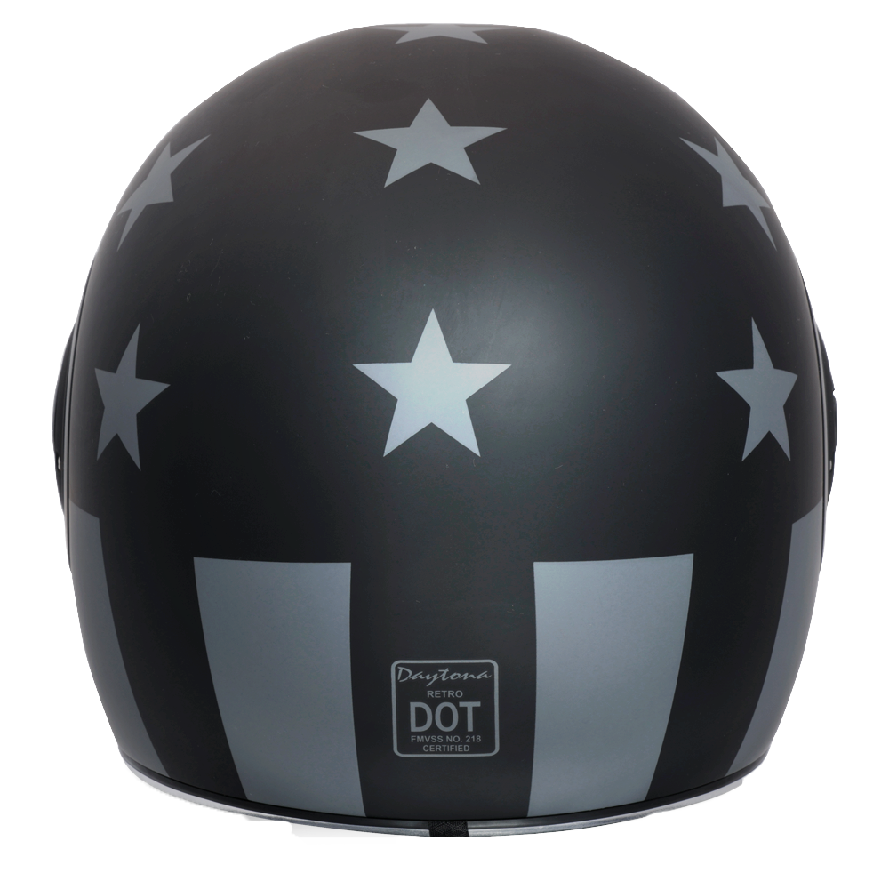 DOT Daytona Retro Full Face Motorcycle Helmet: Vintage Style for Men ...