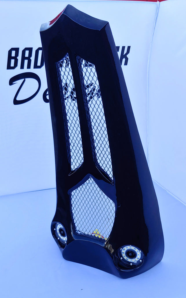 Harley chin spoiler NON RAKED – Brock Black Customs