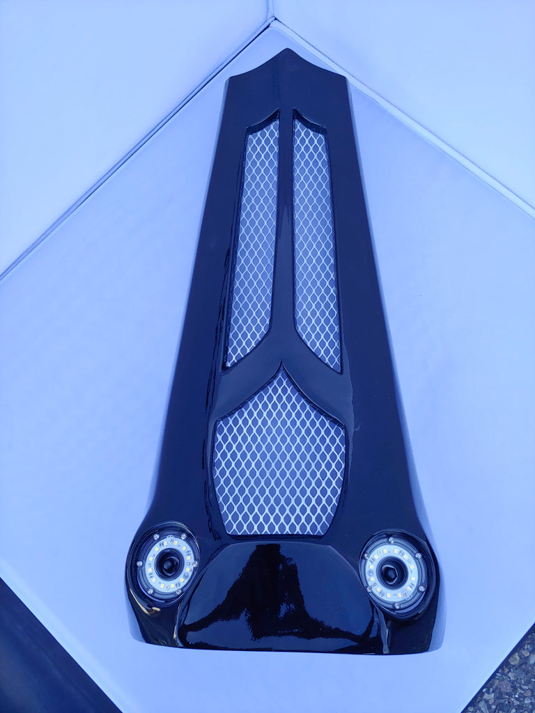 Harley chin spoiler NON RAKED – Brock Black Customs