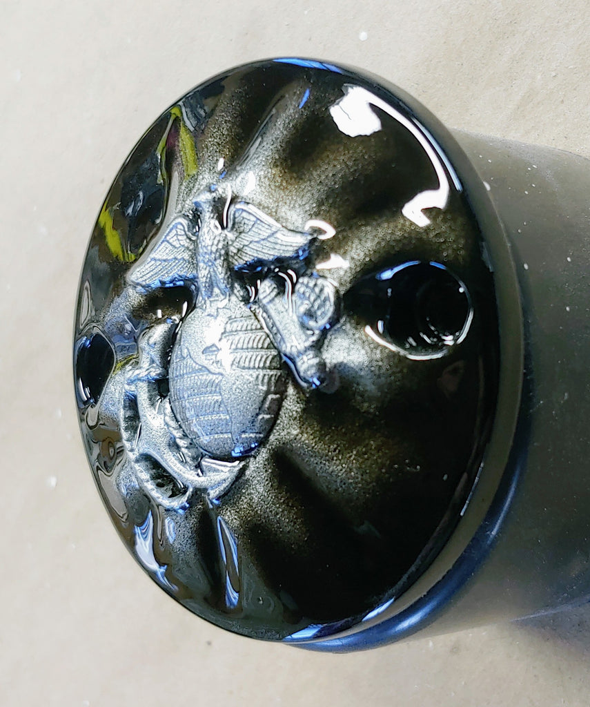 3D USMC Harley points cover – Brock Black Customs