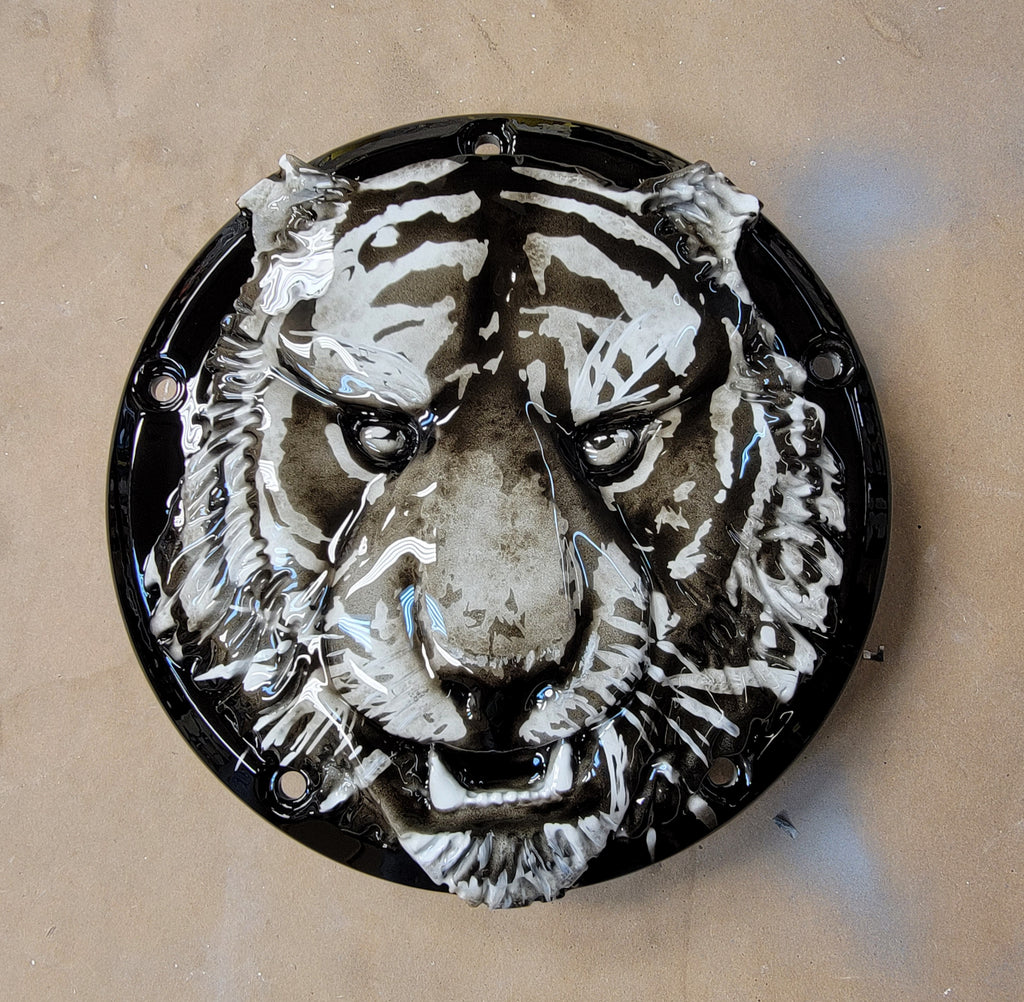 Tiger derby cover – Brock Black Customs