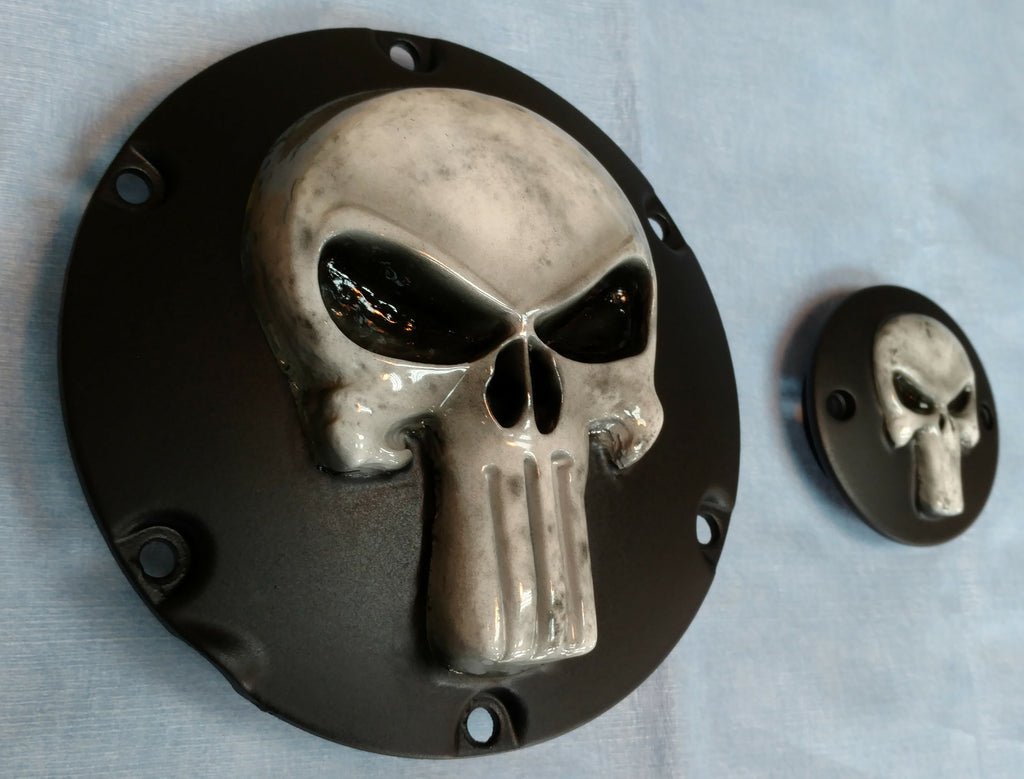 Punisher derby and points cover – Brock Black Customs
