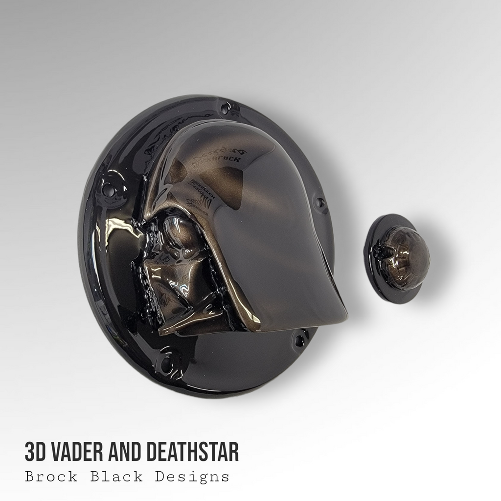 Darth Vader derby cover and deathstar points cover – Brock Black Customs