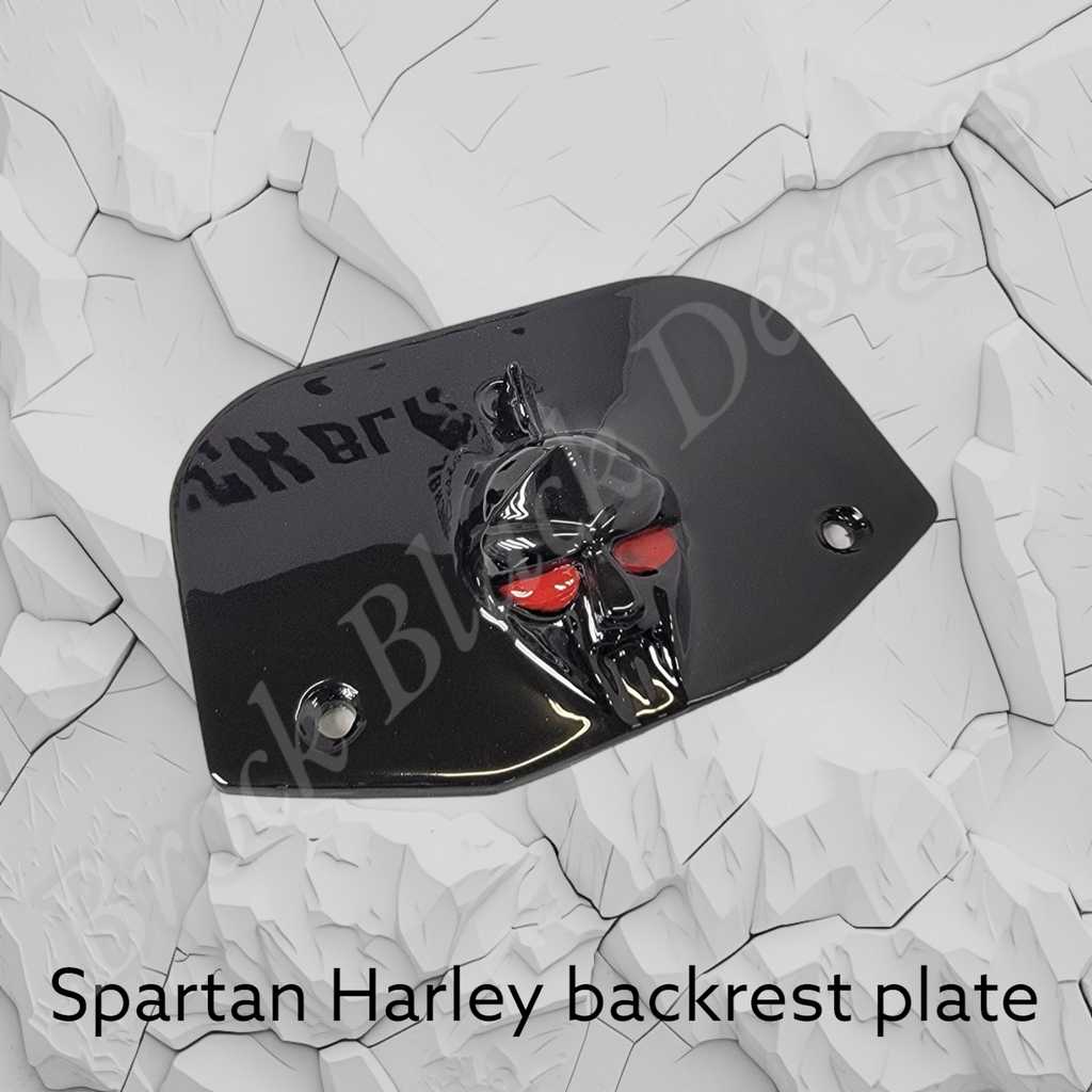 Backrest plate Spartan stretching through – Brock Black Customs