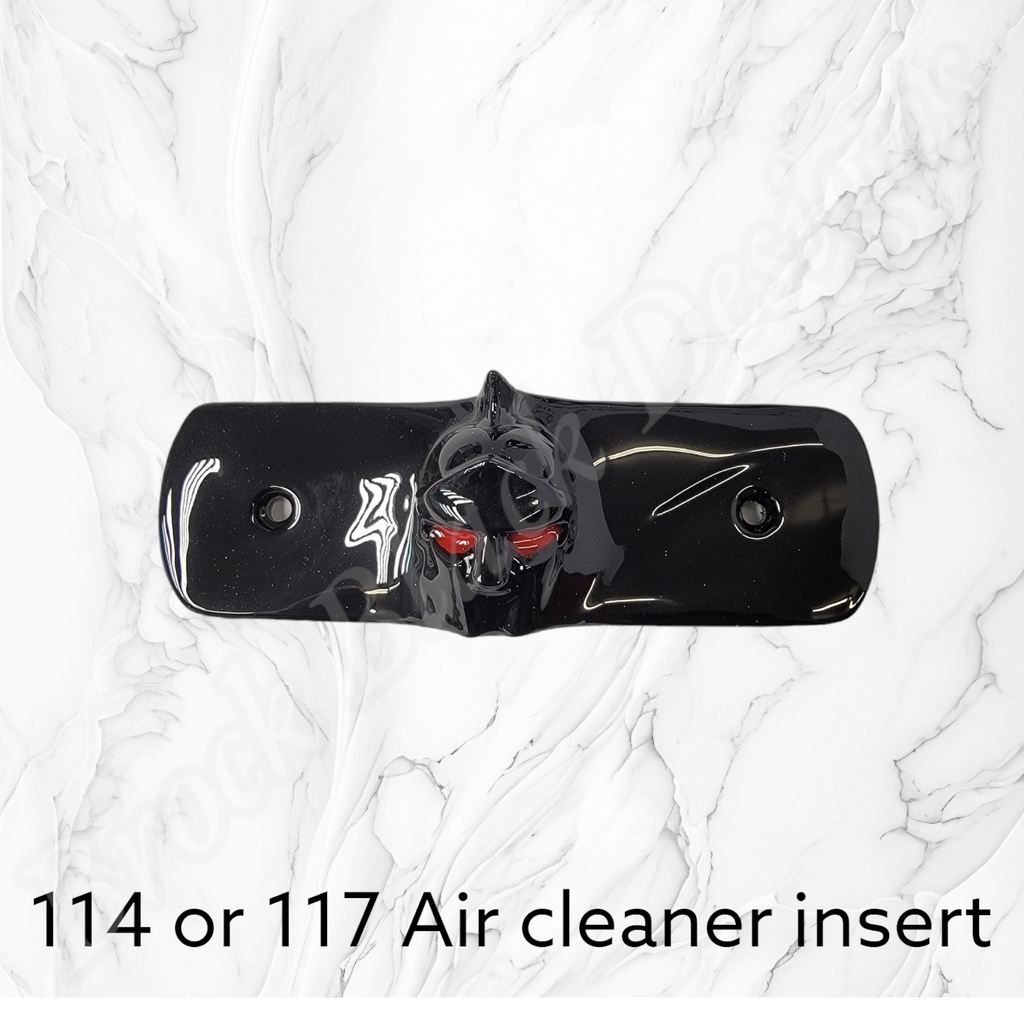 114 & 117 air cleaner insert 3D Spartan – Brock Black Customs