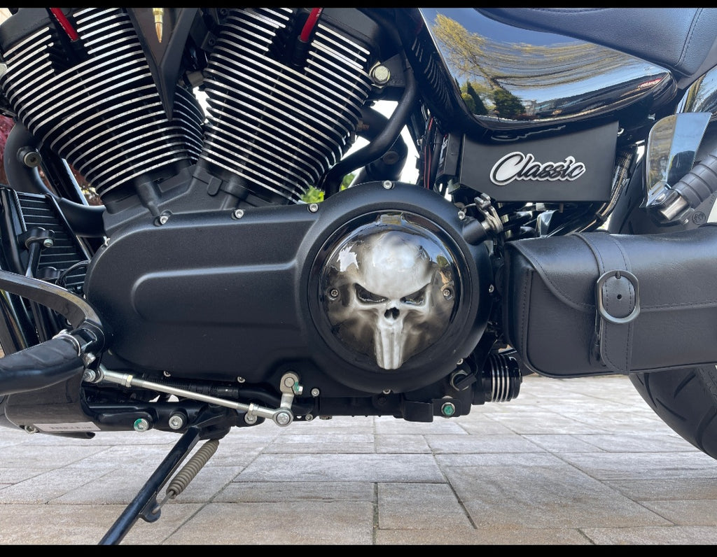 PUNISHER SKULL Victory/INDIAN primary Cover – Brock Black Customs